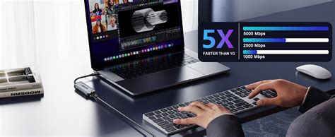 Amazon Com WAVLINK 5Gbps USB C To Ethernet Adapter 5000Mbps USB C To RJ45 Network Converter