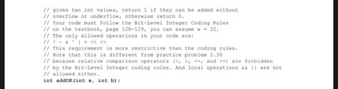 Solved Given Two Int Values Return 1 If They Can Be