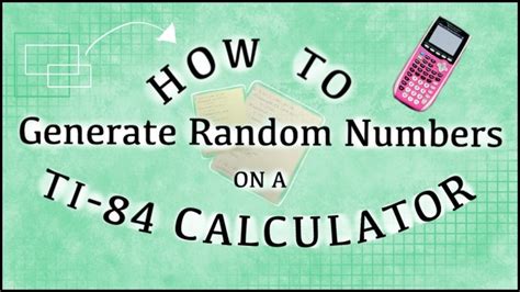 Generate Random Numbers On A Ti 84 Calculator