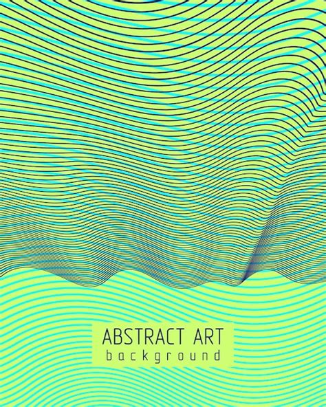 Premium Vector Abstract Artistic Vector Linear Background Wavy Lines Rhythmic Waves Flowing