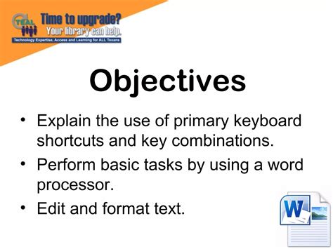 Microsoft Word Basics PPT