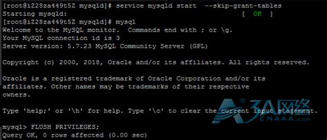 root用户无法访问Mysql数据库问题的解决 A网络资讯门户