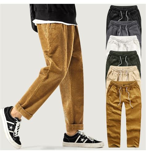 남자 골덴바지 코듀로이팬츠 남성골덴바지 남자골덴바지 겨울바지 와이드 바지 데이퍼드핏 밴딩 티몬