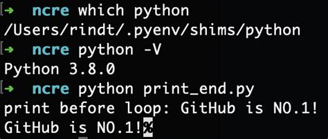 Printing Python X Print String End Results In Highlighted Modulo Symbol Stack