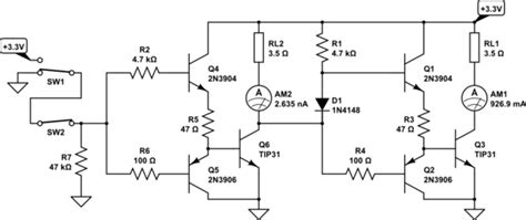 How Can I Control PNP And NPN Transistors Together From One Pin Electrical Engineering Stack