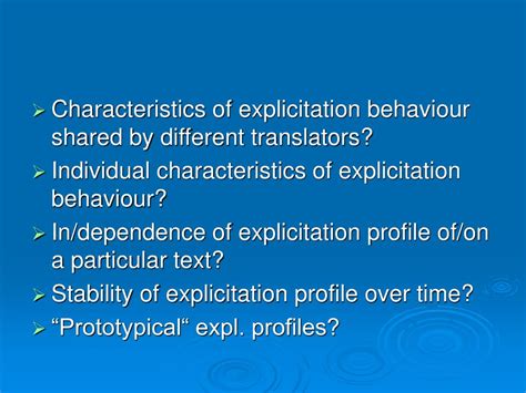 Ppt Explicitation Profile And Translator Style Powerpoint Presentation Id3644748