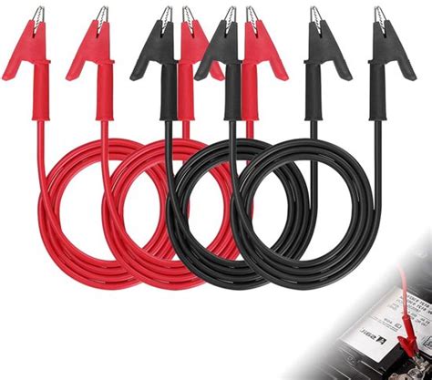 Dubbelzijdige Krokodillenklemmen 1000 V 15 A Flexibele Koperen Kabel