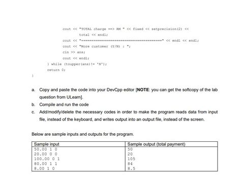 Solved 1 Given Below Is A C Program Which Interactively