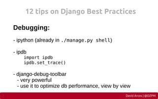 Tips On Django Best Practices PPT