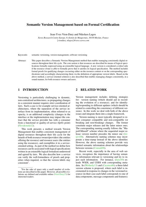 Pdf Semantic Version Management Based On Formal Certification