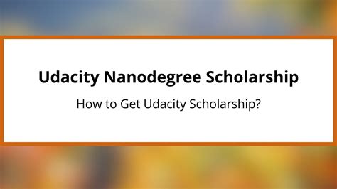 Udacity Nanodegree Scholarship How To Get Udacity Scholarship R