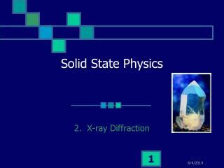 PPT SOLID STATE PHYSICS PowerPoint Presentation ID