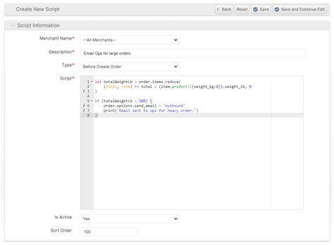 Before Create Order Scripts Shipstream Knowledge Base