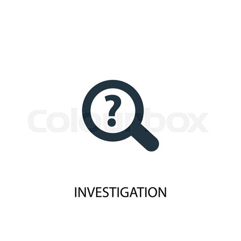 Investigation Icon Simple Element Illustration Investigation Concept