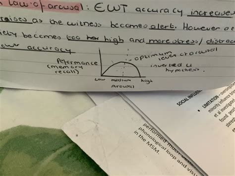 Factors Affecting Accuracy Of Eyewitness Testimony Anxiety Flashcards Quizlet