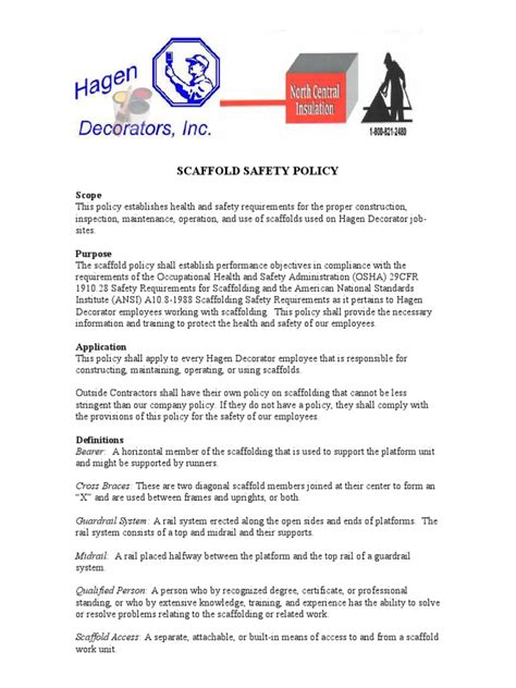 Scaffolding Guidelines Scaffolding Framing Construction