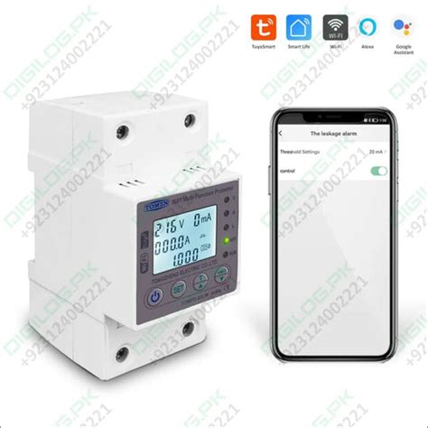 Tomzn 63a Wifi Smart Switch Tuya Energy Metering Circuit Breaker Timer With Voltage Current And