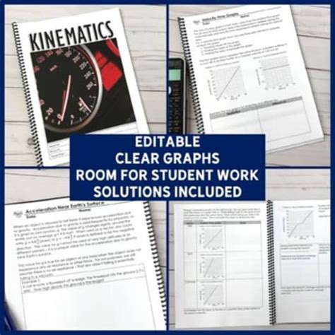 1 D Kinematics Workbook Physics One Dimensional Motion Physical Science