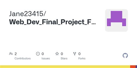 github jane23415 web dev final project frontend
