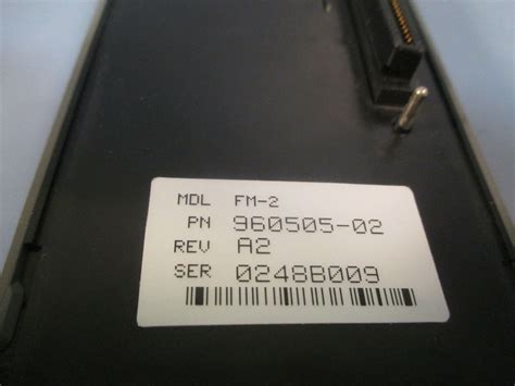 Emerson Control Techniques Fm 2 Indexing Module 960505 02 Etech Surplus