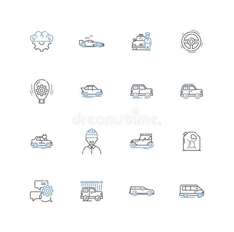 Client Care Line Icons Collection Empathy Professionalism Responsiveness Trusrthiness