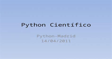 Python Científico Introducción A Numpy Y Matplotlib Download Pptx