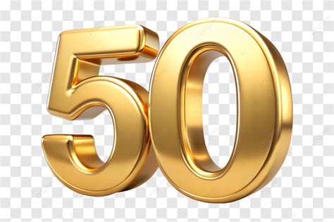 50 황금 숫자 자리 3d 금속성 금은 금속 색상 타이포그래피 희년 축하 엘 입체 숫자 Png 일러스트 및 이미지 에 대한 무료 다운로드 Pngtree