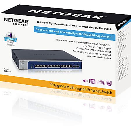 Netgear Port GigabitMulti Gigabit Ethernet Smart Managed Plus Switch XS EM Ports