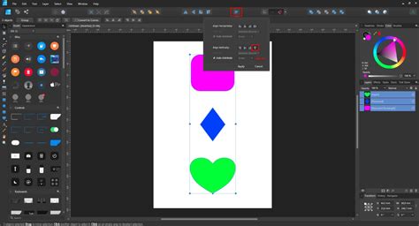 alignment option in affinity designer design bundles