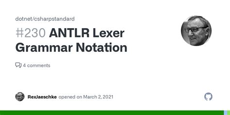 antlr lexer grammar notation · issue 230 · dotnet csharpstandard · github