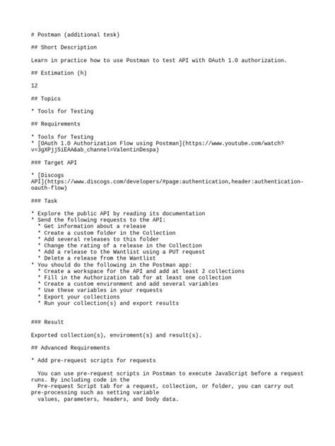 Postman Oauth 10 Pdf
