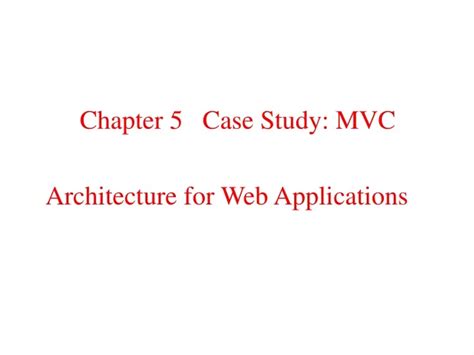 Ppt Mvc Architecture For Web Applications Java Implementation Tutorial Powerpoint