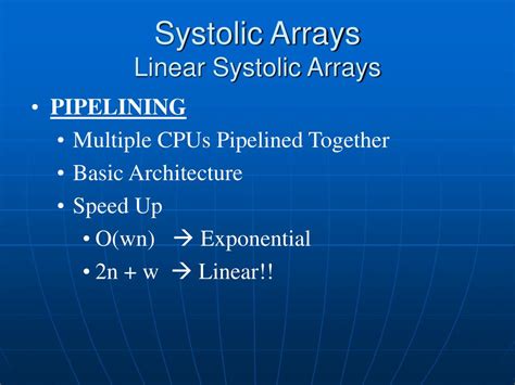 Ppt Systolic Arrays Powerpoint Presentation Free Download Id530274