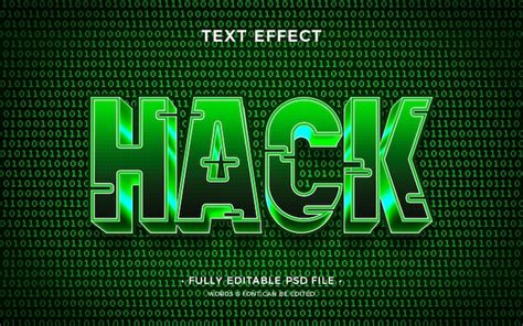 Premium Psd Hacker Text Effect