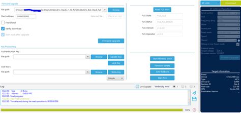 Problem Fus When I Try To Load Ble Stack On Stm32w