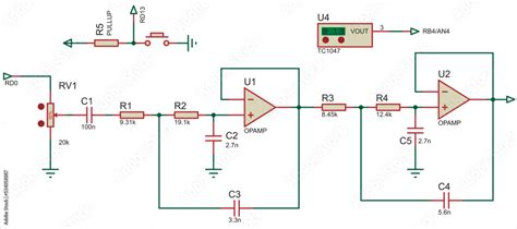 Vector Electrical Circuit Of An Electronic Analog Device With