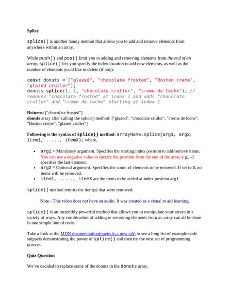 Udacityarraysplice Pdf Harry Potter Computer Programming