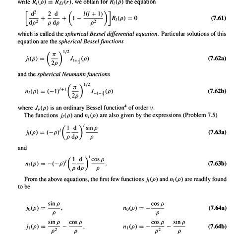 Solved 75 Prove That The Spherical Bessel And Neumann