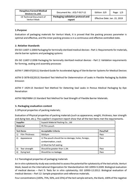 Venturi Mask Packaging Protocol Pdf Packaging And Labeling Cytotoxicity Venturi Mask Packaging Protocol Pdf Packaging And Labeling Cytotoxicity