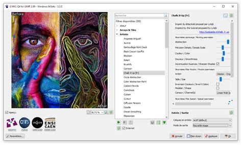 Samj Créations Gmic 3 2 0 Gmic Cli Gmic Qt Gmic Gimp 2 10 Win 32 64 Gmic Gimp 2 99 15