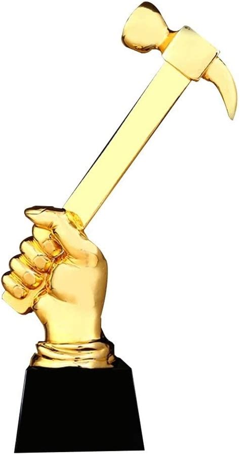 Xllybz Golden Hammer Trophy Gold Trophies Trophy Champion Trophy For