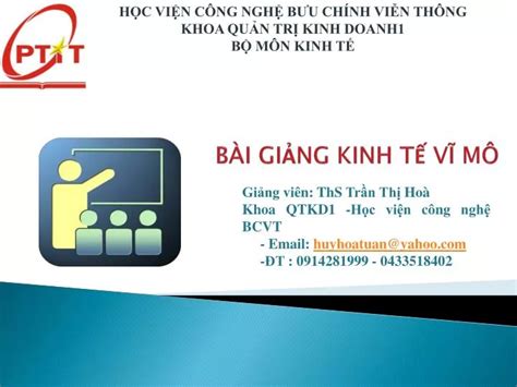 Ppt B I Gi Ng Kinh T V M Powerpoint Presentation Free Download Id