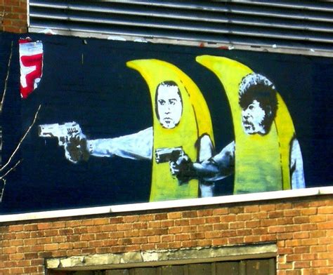 Pulp Fiction Banksy Street Art Banksy Mural