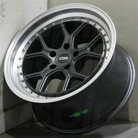 19 Inch Esr Cs2 Matte Graphite Concave Wheels 19x105 22 5x1143 Rims