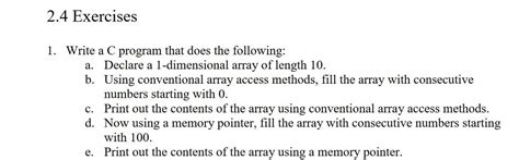 Solved Write A C Program That Does The Following A Chegg