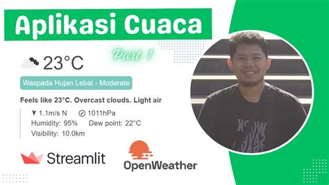 Membangun Aplikasi Cuaca Dengan Streamlit Dan Openweather Api ~part 1