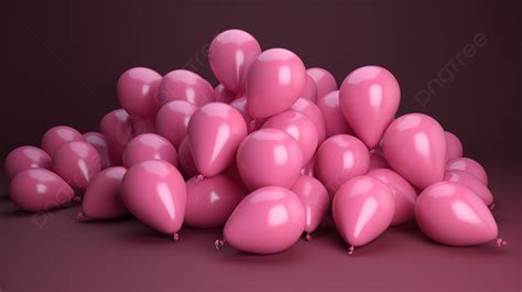 어두운 표면에 앉아 있는 분홍색 풍선 더미 50 핑크 풍선 배경에 고립의 3d 그림 고화질 사진 사진 배경 일러스트 및 사진 무료 다운로드 Pngtree