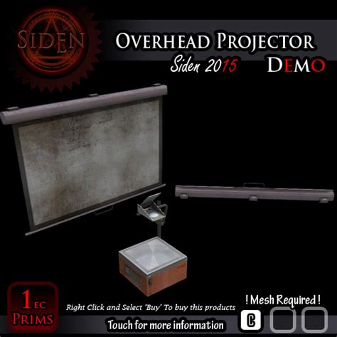 Second Life Marketplace Demo Overhead Projector Box