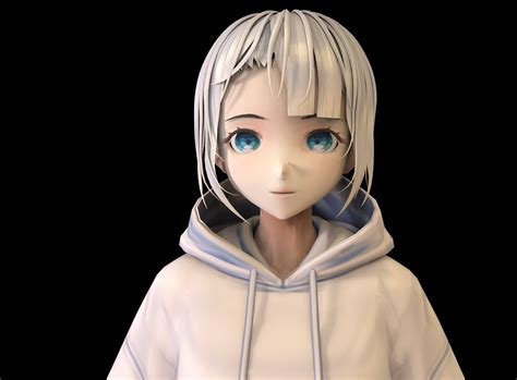 Personnage Animé 3d Anime 3d 3d Models Sketchfab