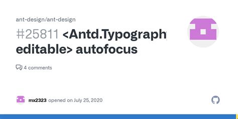 autofocus · issue 25811 · ant design ant design · github